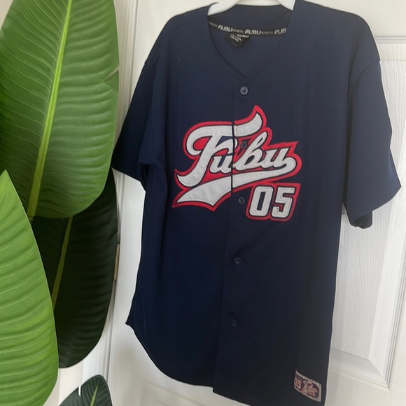 FUBU | Shirts | Y2k 205 Vintage Fubu Baseball Jersey | Poshmark